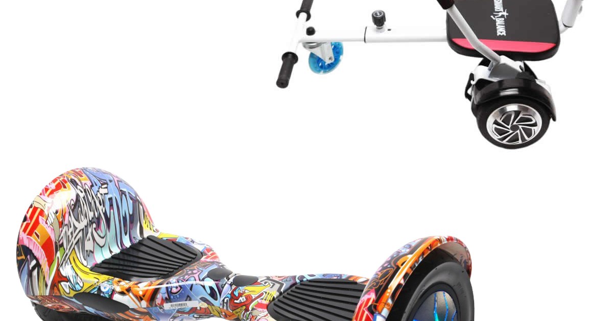 Elektromos Hoverboard csomag Komfortos Üléssel, 10 colos, Off-Road ...